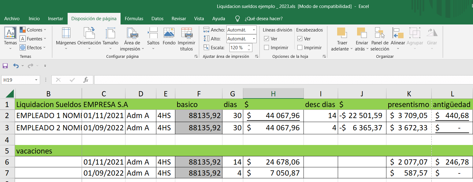 Liquidación de Sueldos en Excel: Ejemplos de Planillas, Pros y Contras